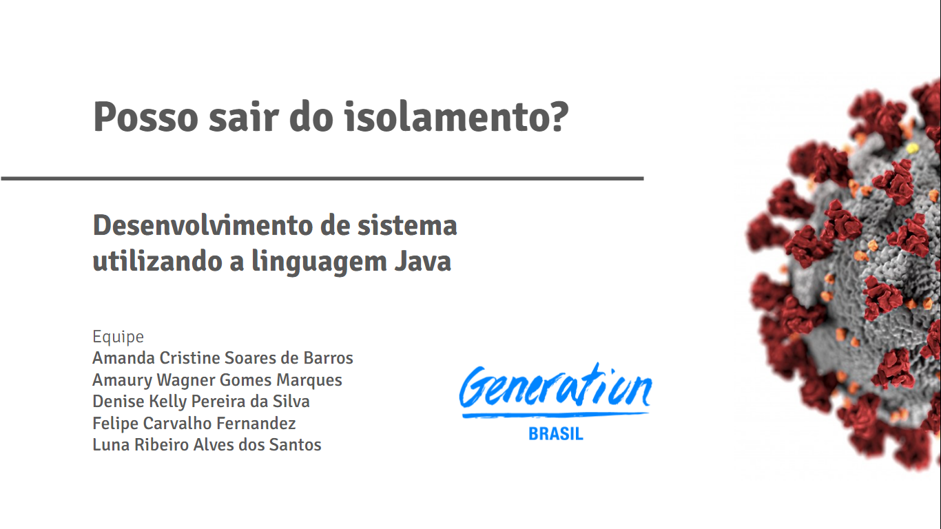 GitHub - LunaRibeiro/Projeto-Gen: Projeto em Java, para verificar se você está seguro ou não ...