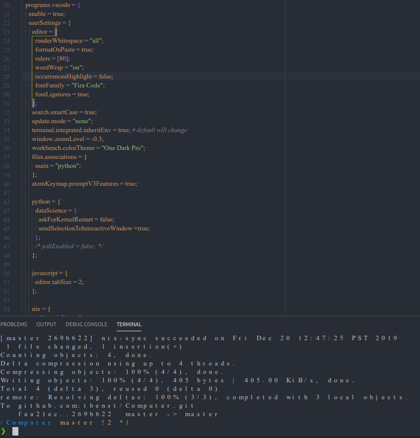 [VSCode] Spacing is too small in editor, and too large in terminal ...