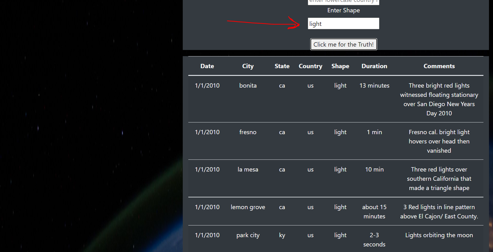 GitHub - DMZellmer/UFOs