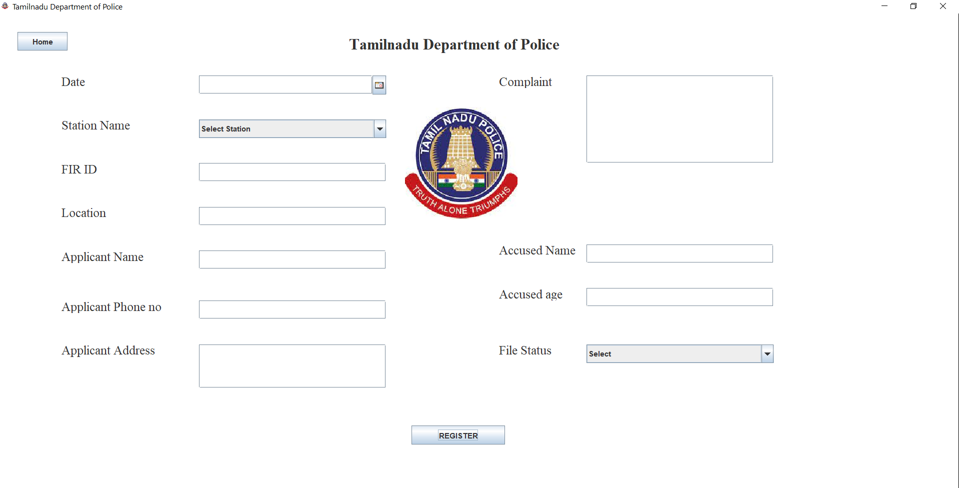 GitHub - KishoreMl/Crime-Records-Management-System: Police Crime ...