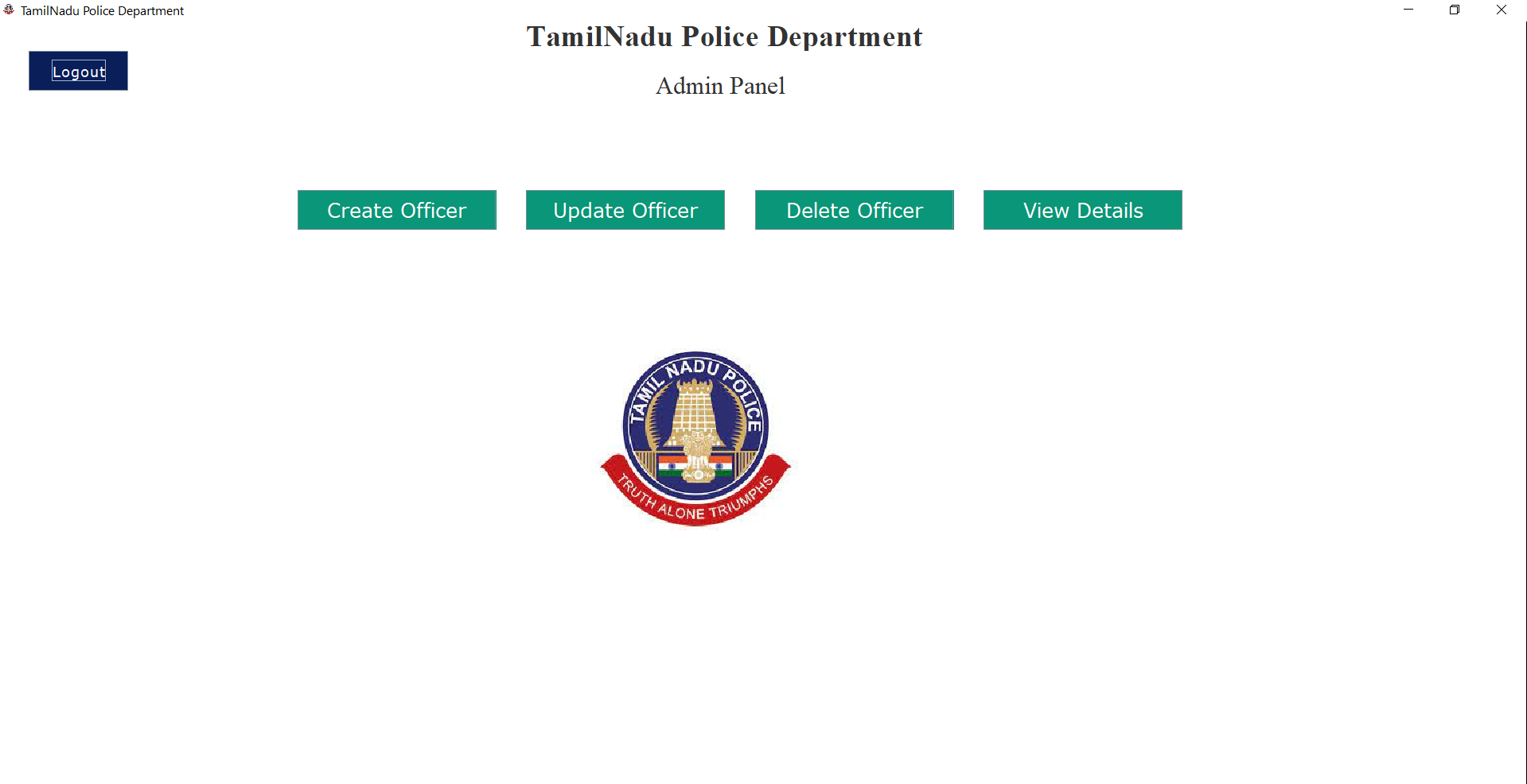 GitHub - KishoreMl/Crime-Records-Management-System: Police Crime ...
