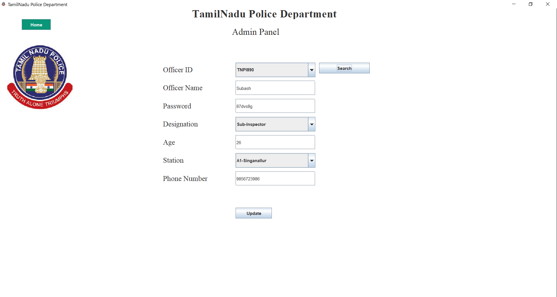 GitHub - KishoreMl/Crime-Records-Management-System: Police Crime ...