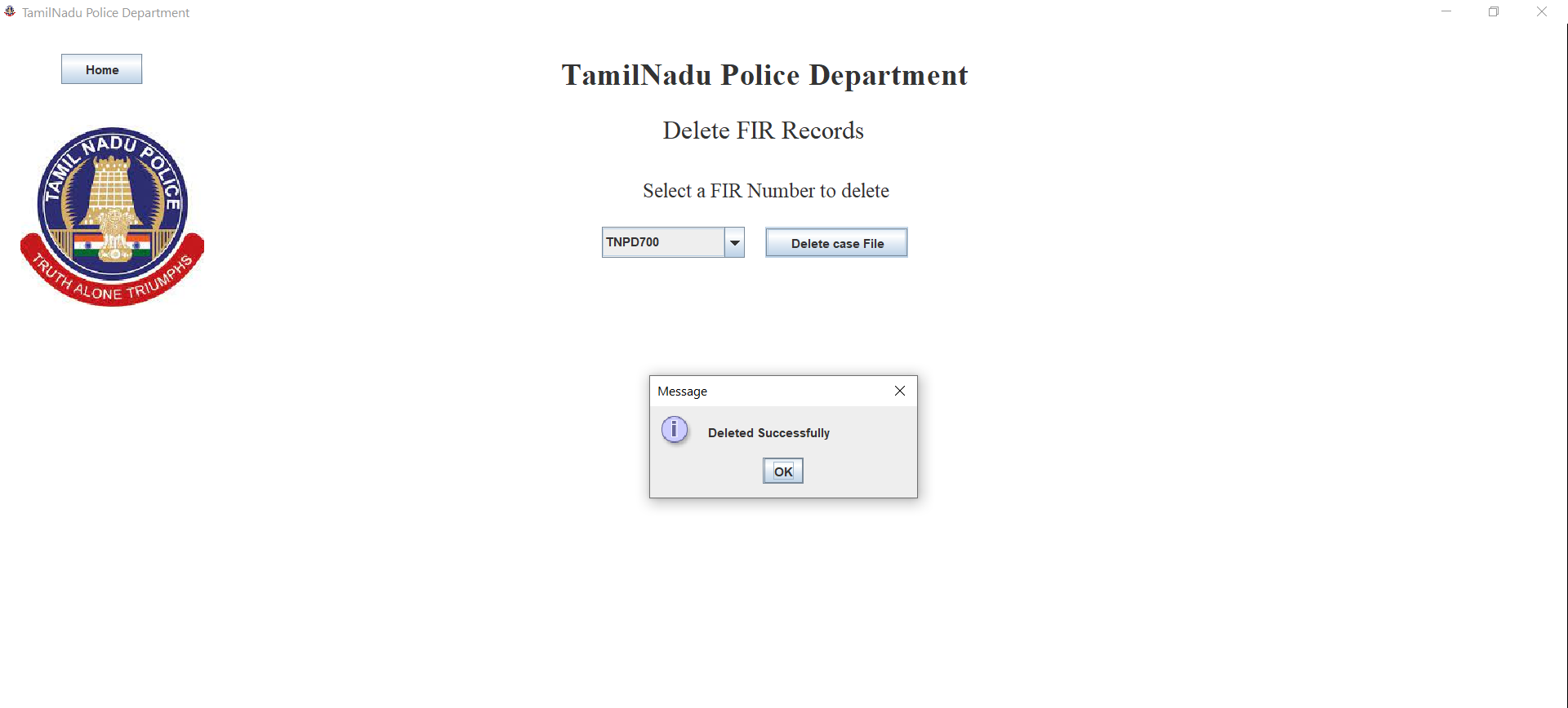 GitHub - KishoreMl/Crime-Records-Management-System: Police Crime ...
