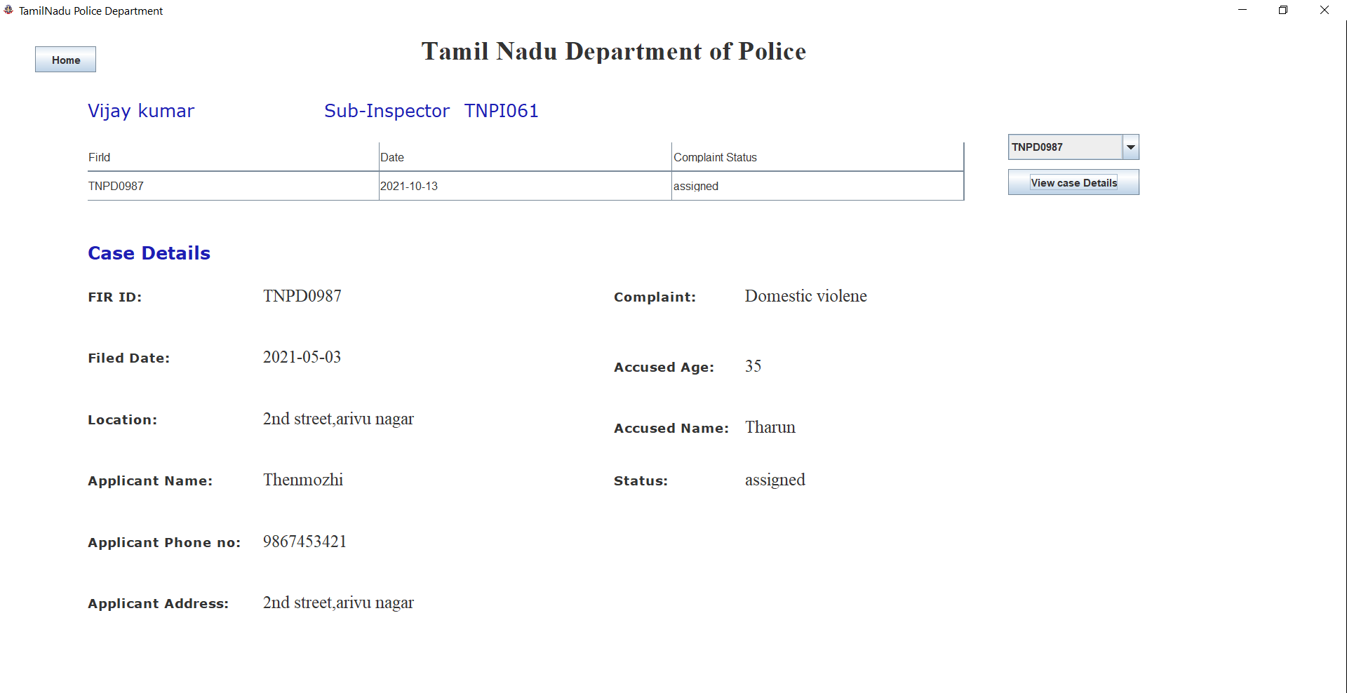 GitHub - KishoreMl/Crime-Records-Management-System: Police Crime ...