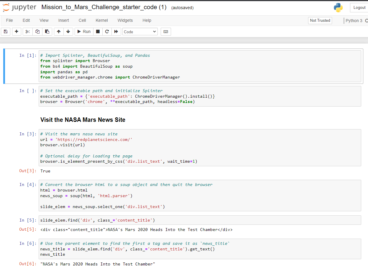 GitHub - Rubysd/Mission-to-Mars