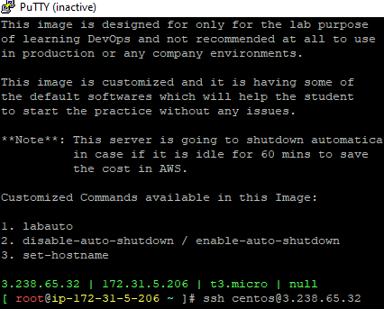 putty is inactive how to make it active · learndevopsonline ...