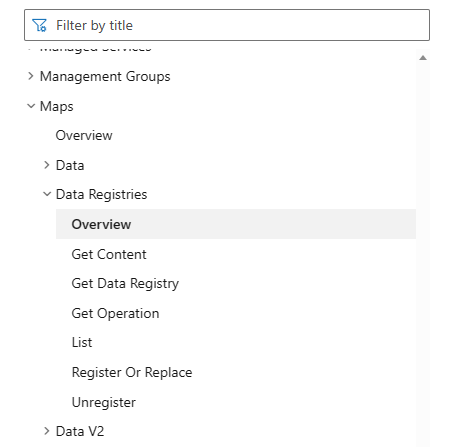 Data Registry API display name modification by chcmsft · Pull Request #22583 · Azure/azure-rest ...