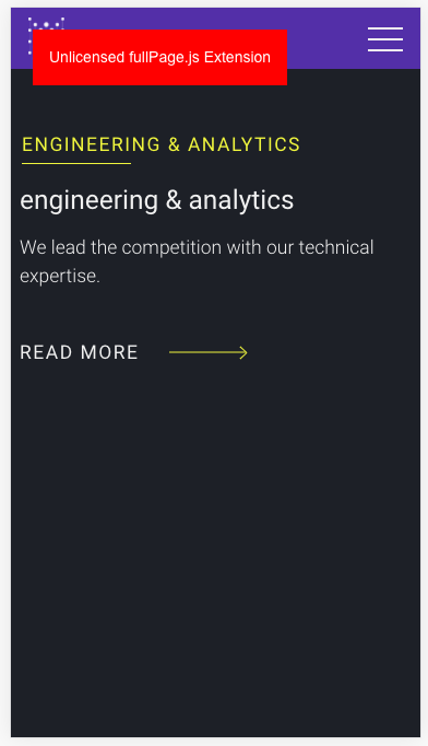 Inside sections (slides) are fullpage in mobile version · Issue #4230 · alvarotrigo/fullPage.js ...