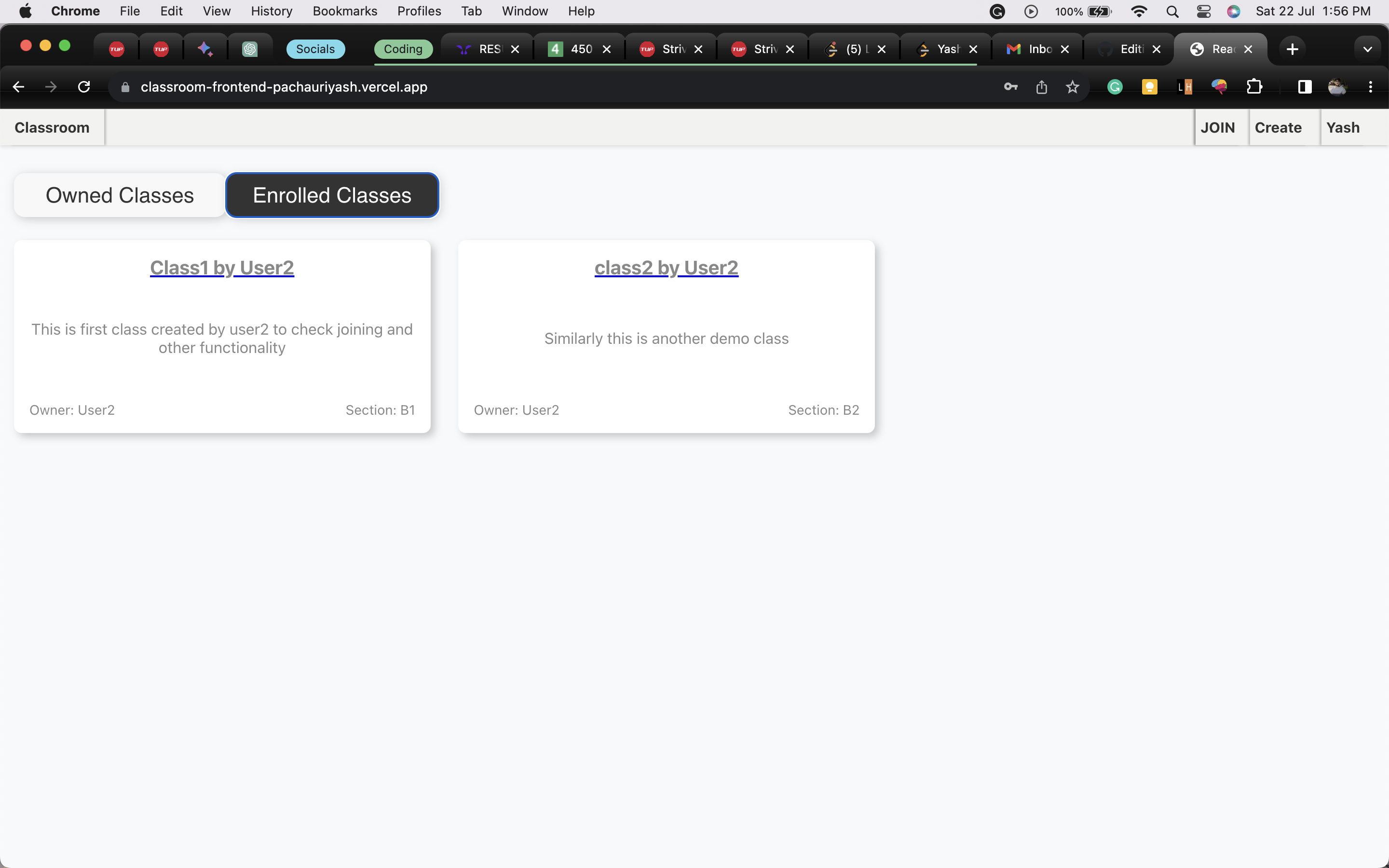 GitHub - pachauriyash/classroom-frontend: This is the frontend in react for the classroom-clone