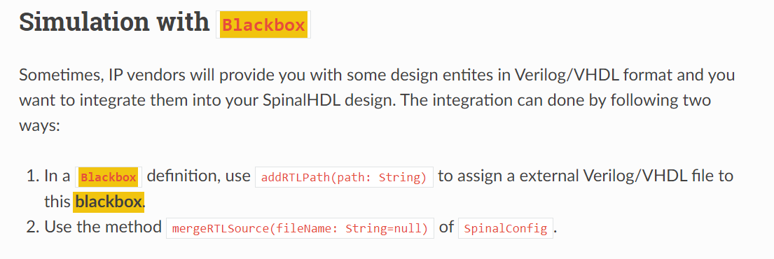 How to simulate with Blackbox？ · Issue #1181 · SpinalHDL/SpinalHDL · GitHub