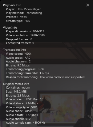 Certain audio track does not playback correctly on certain episodes ...