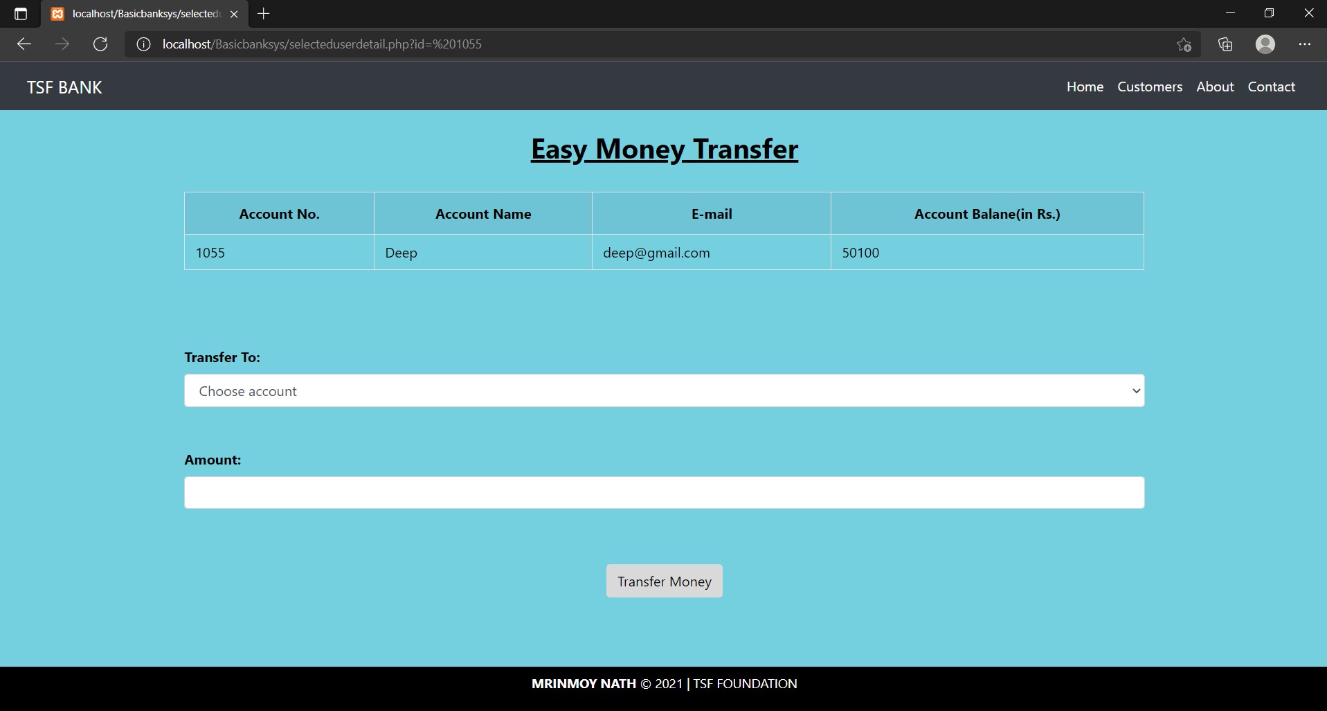 Github Mrin45basicbankingsystem