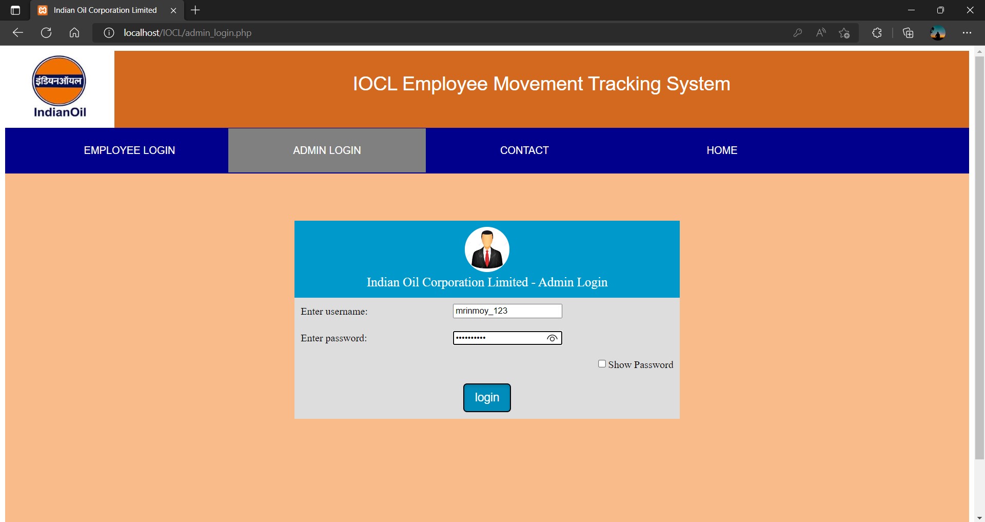 GitHub - Mrin45/Employee-Movement-Tracking-and-Monitoring-Website-for-IOCL: A website was built ...