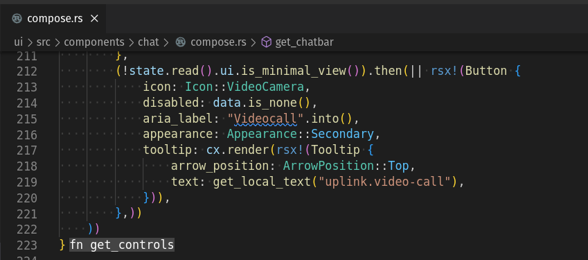 Chat - Video icon missing when in Mobile view · Issue #139 · Satellite-im/Uplink · GitHub