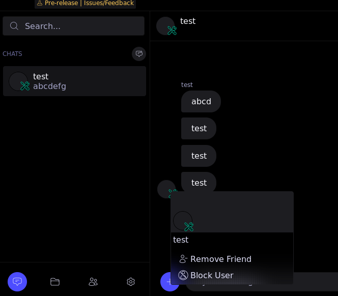 Chat - Add Quick Profile feature that we had in Core · Issue #238 · Satellite-im/Uplink · GitHub