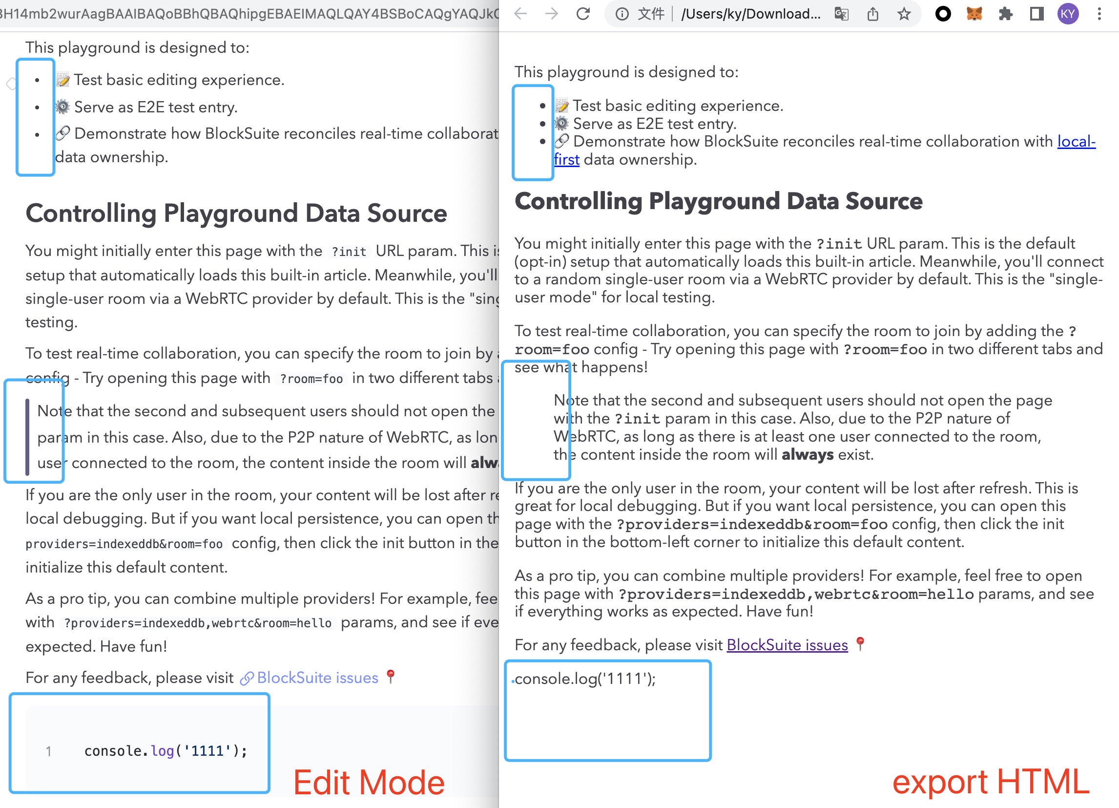 The style under edit mode and exported HTML are different · Issue #2326 · toeverything ...