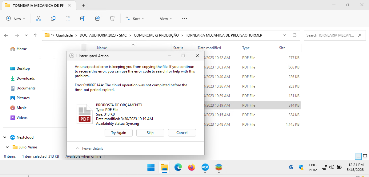 [Bug]: Windows 11 + Group Folders + VFS :: Unable to open file · Issue #5695 · nextcloud/desktop ...