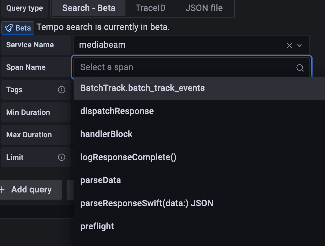 list all operations for a given service · Issue #1977 · grafana/tempo · GitHub