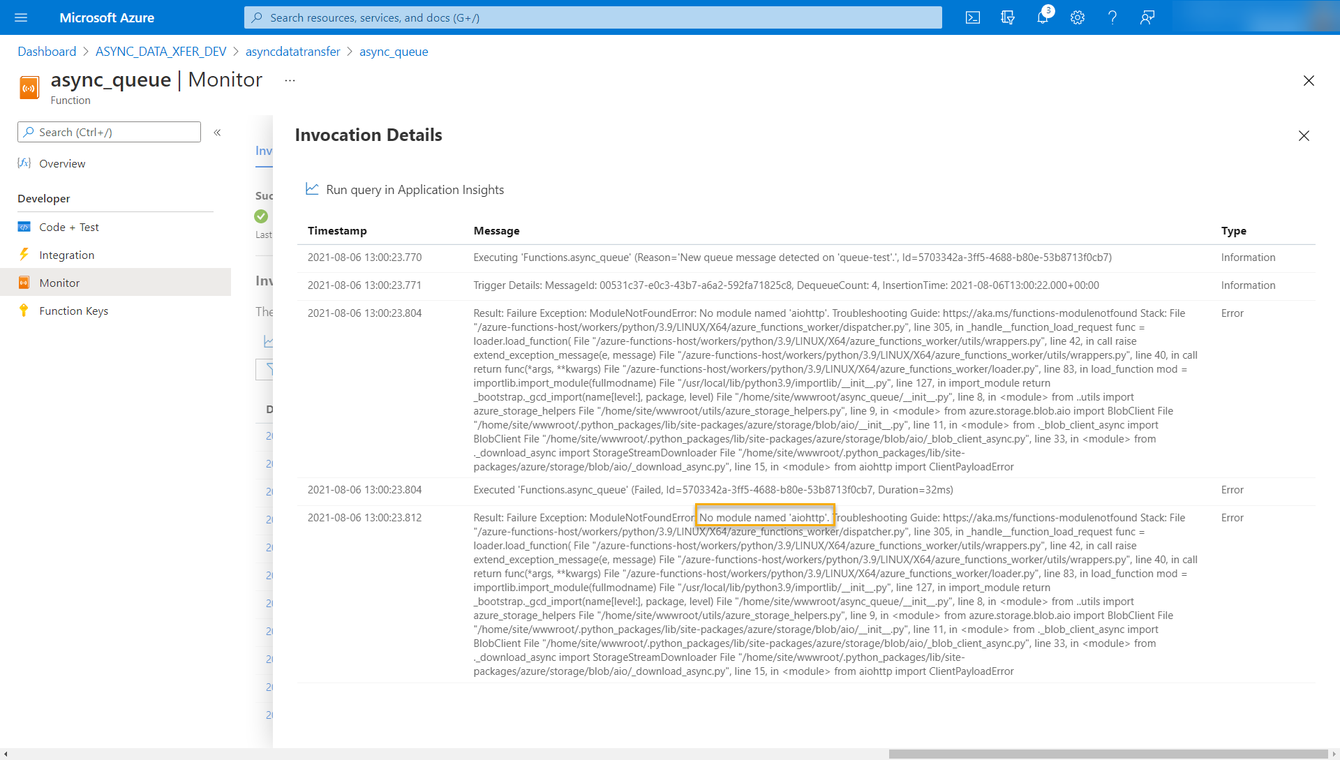 Hitting "Did not find any initialized language workers" on Azure App Service Plan · Issue #556 ...