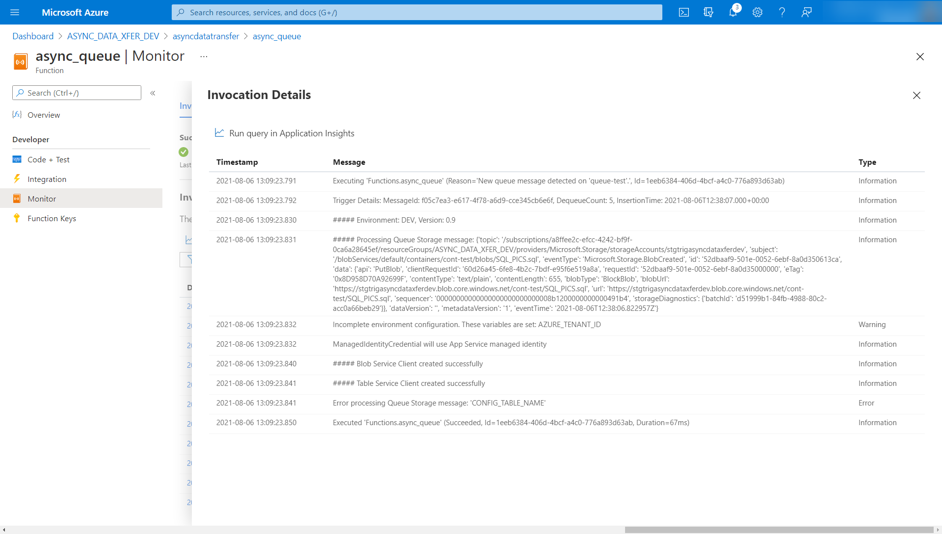 Hitting "Did not find any initialized language workers" on Azure App ...