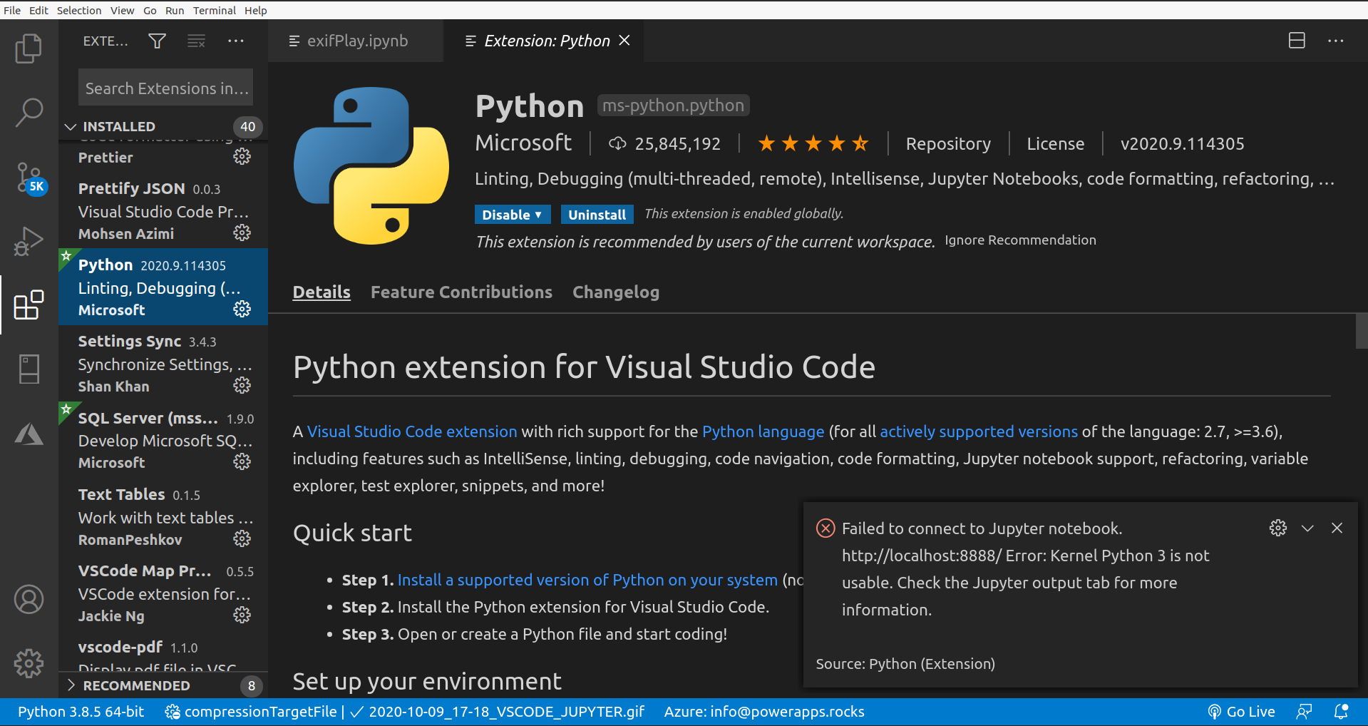 Failed To Connect To Jupyter Notebook Kernel Python Is Not Usable Hot