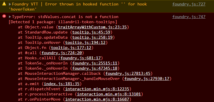 dnd5e 2.1.x error · Issue #72 · illandril/FoundryVTT-token-tooltips · GitHub