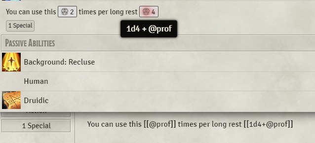 Tooltips for Inline Rolls should display formula as written · Issue #2105 · foundryvtt/dnd5e ...