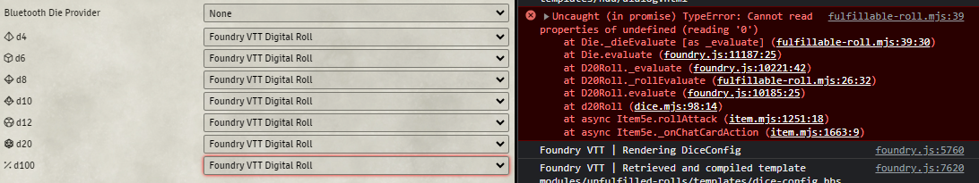Dice Configuration - Foundry VTT Digital Roll fails · Issue #18 · foundryvtt/unfulfilled-rolls ...