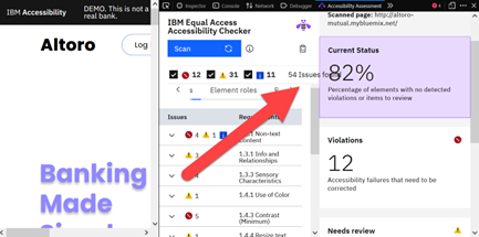 [A11y_Bug]: Content overlapped or cut off in browser extension · Issue #1161 · IBMa/equal-access ...