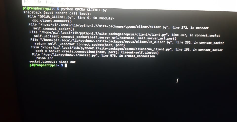 Using opcua-client in raspberry pi · Issue #495 · FreeOpcUa/python-opcua · GitHub