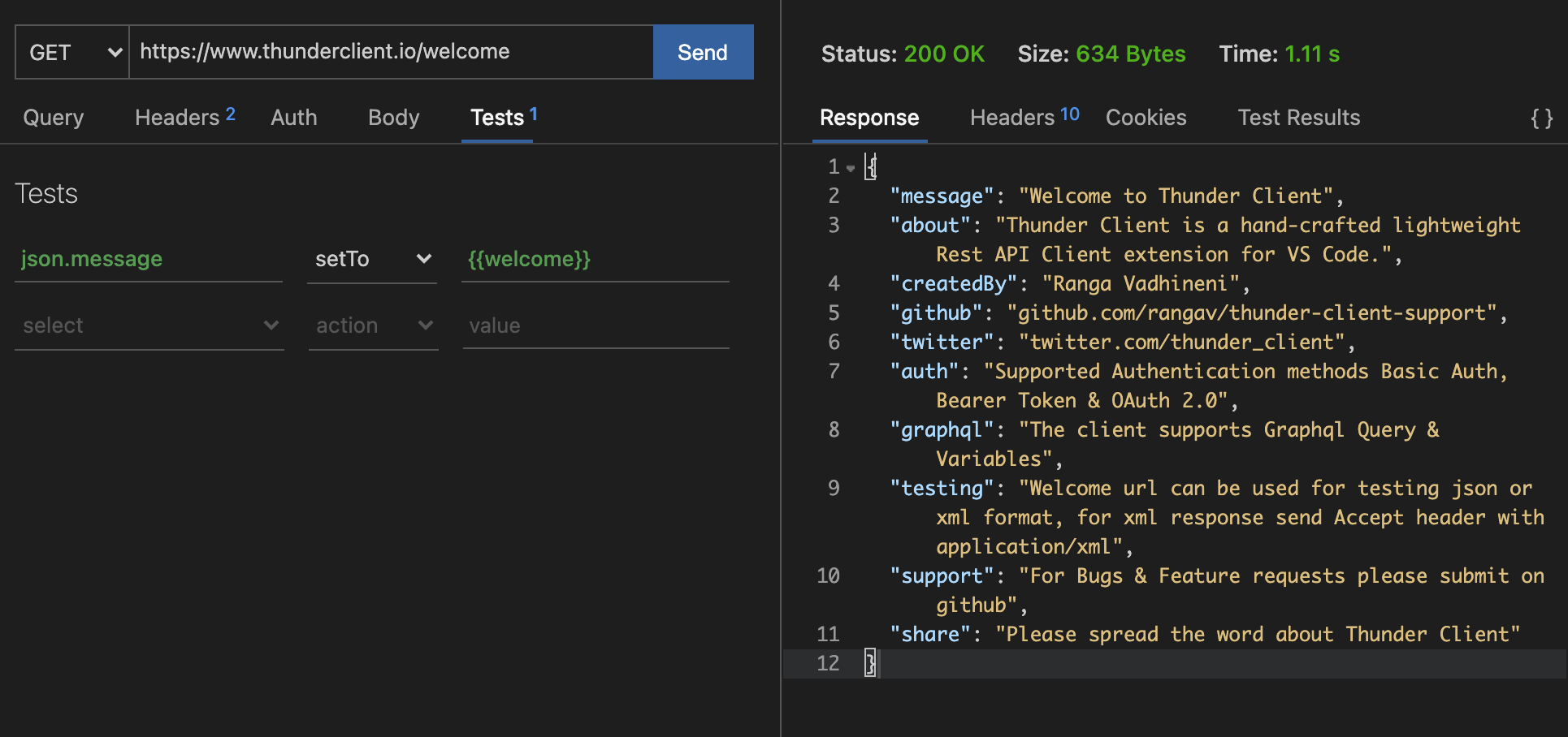 Cannot set environment variable on simple JSON response · Issue #331 · thunderclient/thunder ...