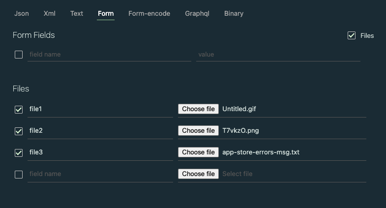 Cannot Sent Multiple Files In Post Request · Issue 367 · Thunderclientthunder Client Support