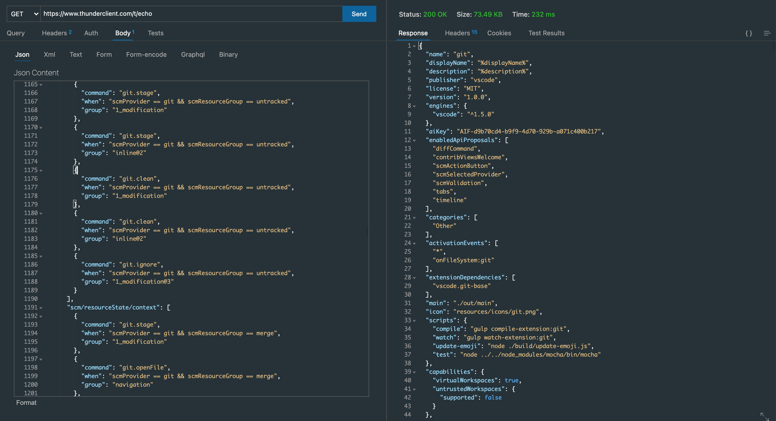 Lines Limitation · Issue 506 · Thunderclient Thunder Client Support · Github