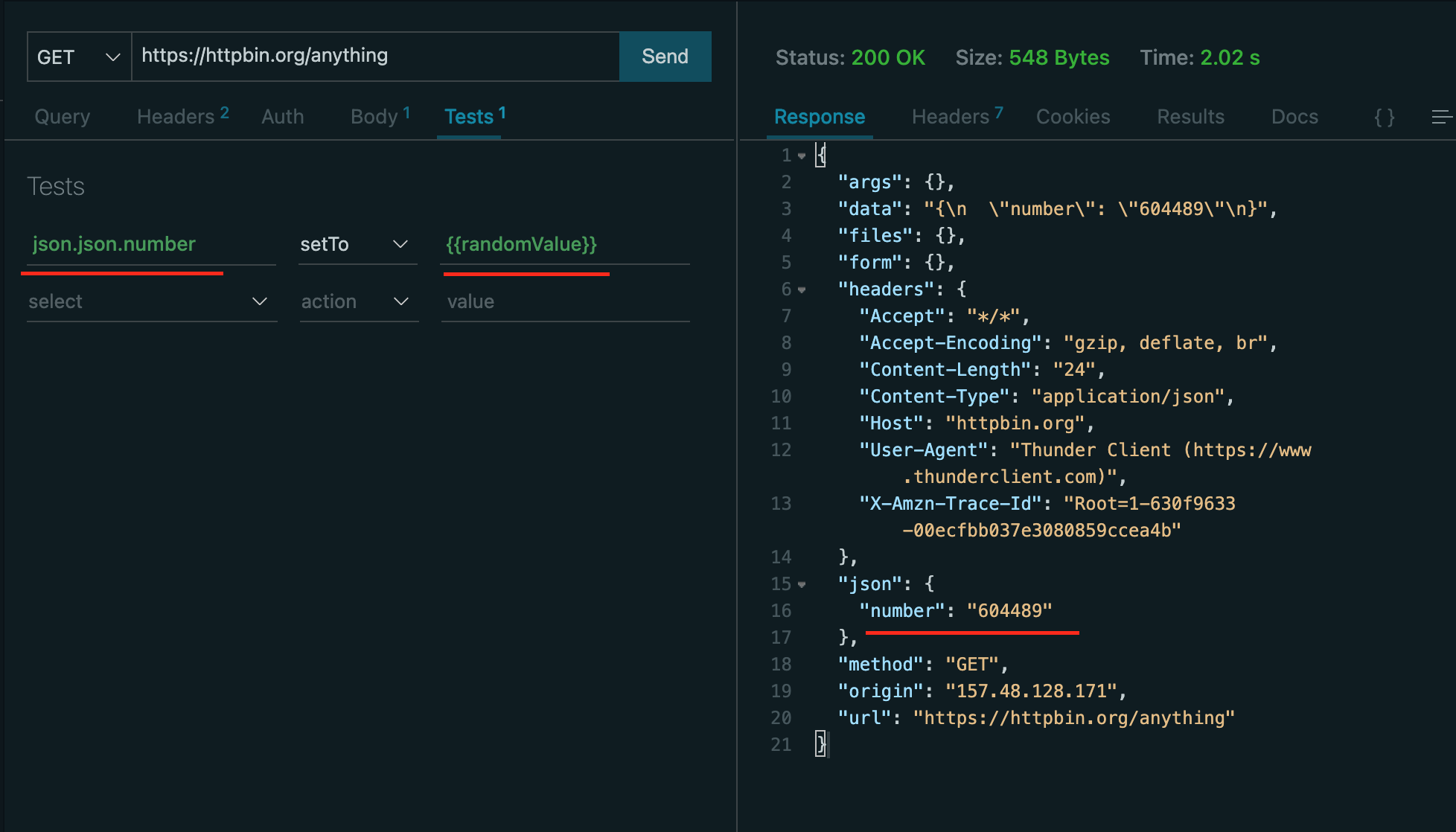 Save Generated Value · Issue 755 · Thunderclient Thunder Client Support · Github