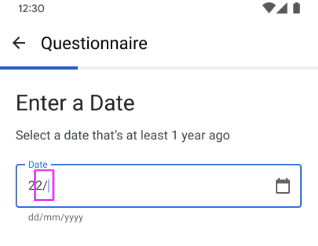 Date picker: Automatically add slashes between month/day/year in keyboard entry (SDC) · Issue ...