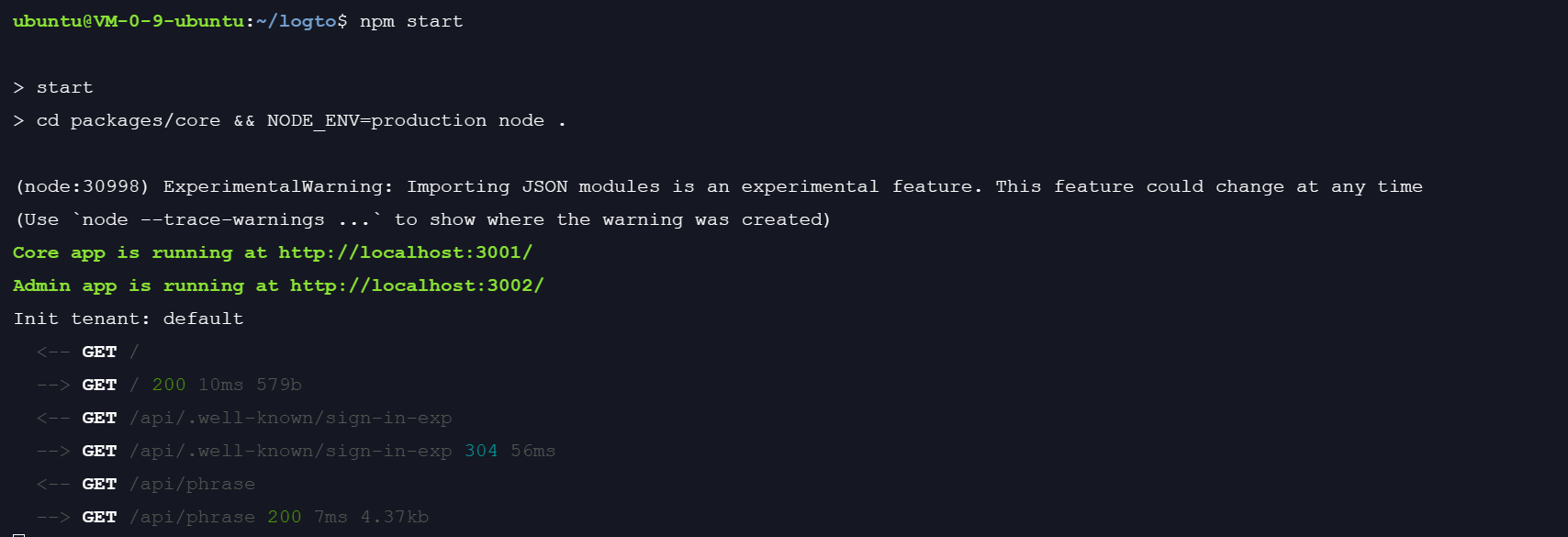bug: Init success but home page 404 · Issue #3482 · logto-io/logto · GitHub
