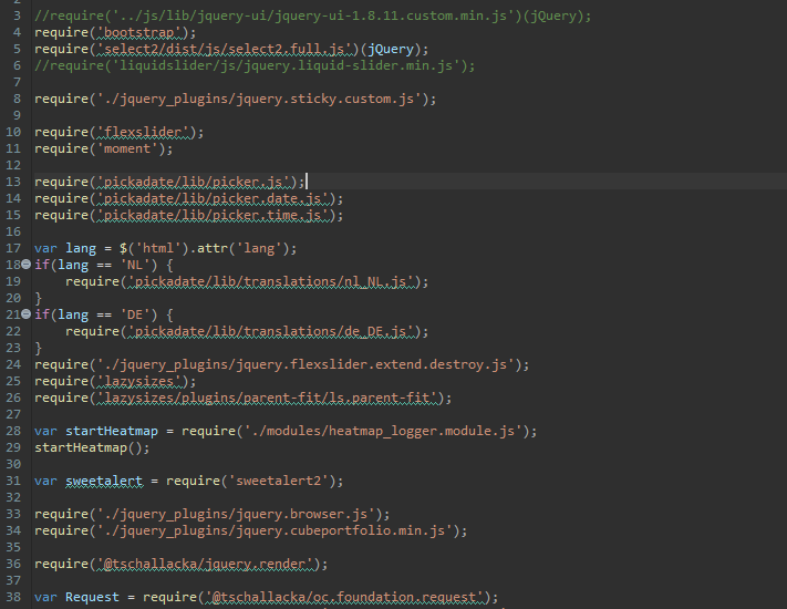 Looking for a typescript declaration but I'm just using es6. how to ...
