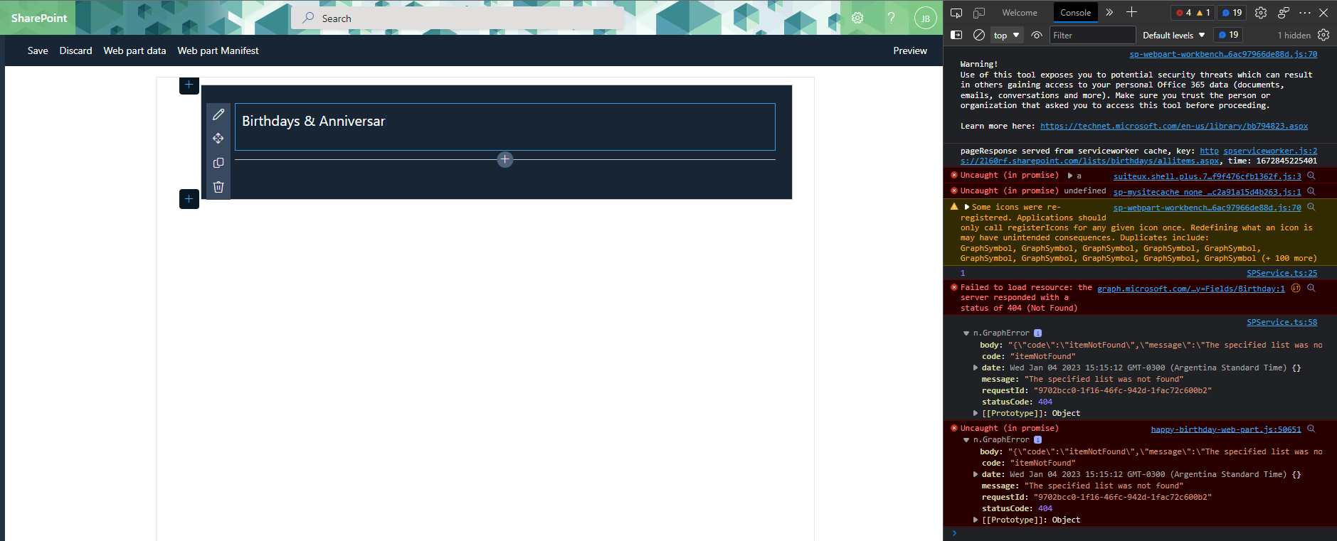 Birthdays are not showing · Issue #3294 · pnp/sp-dev-fx-webparts · GitHub
