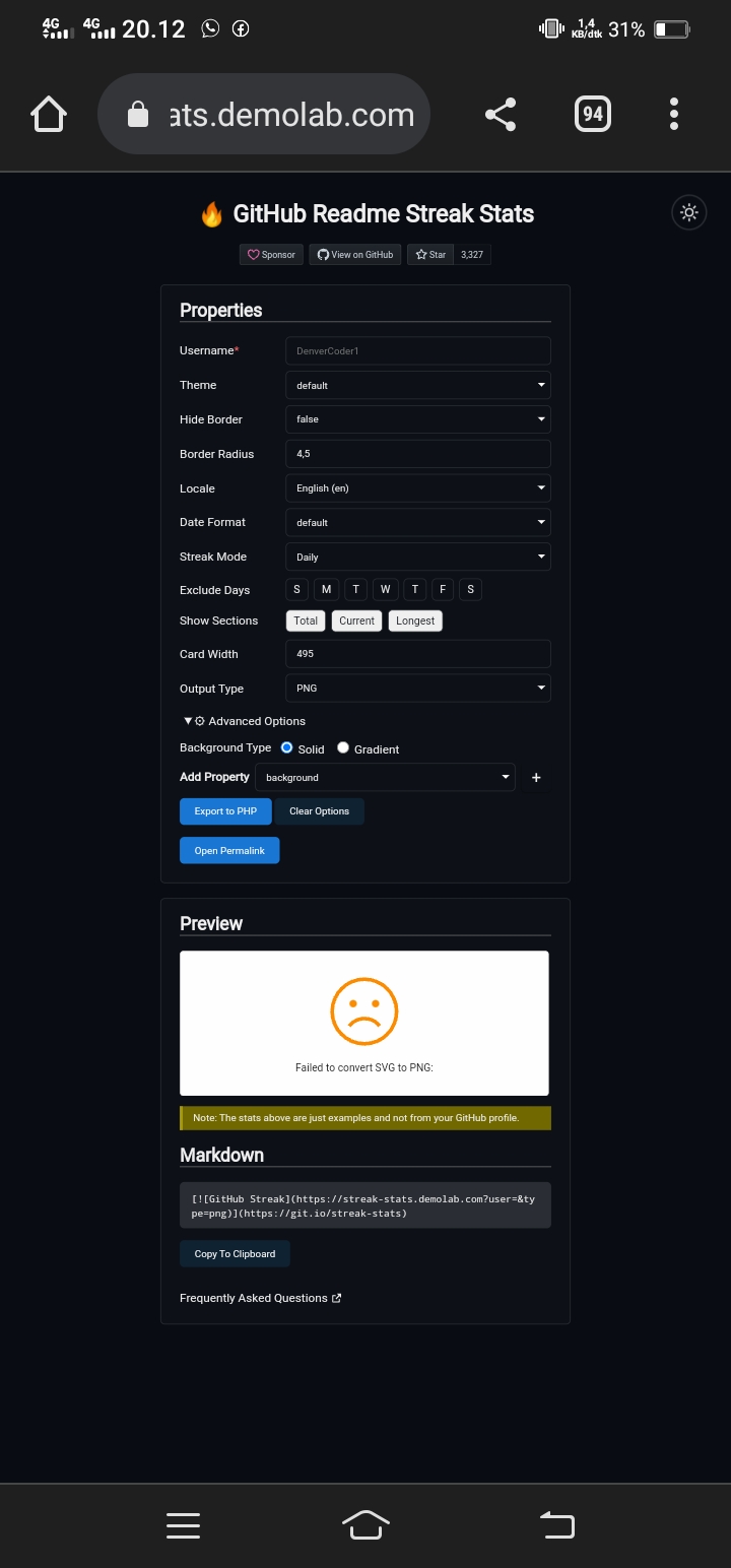 Failed convert SVG to PNG · Issue #596 · DenverCoder1/github-readme-streak-stats · GitHub