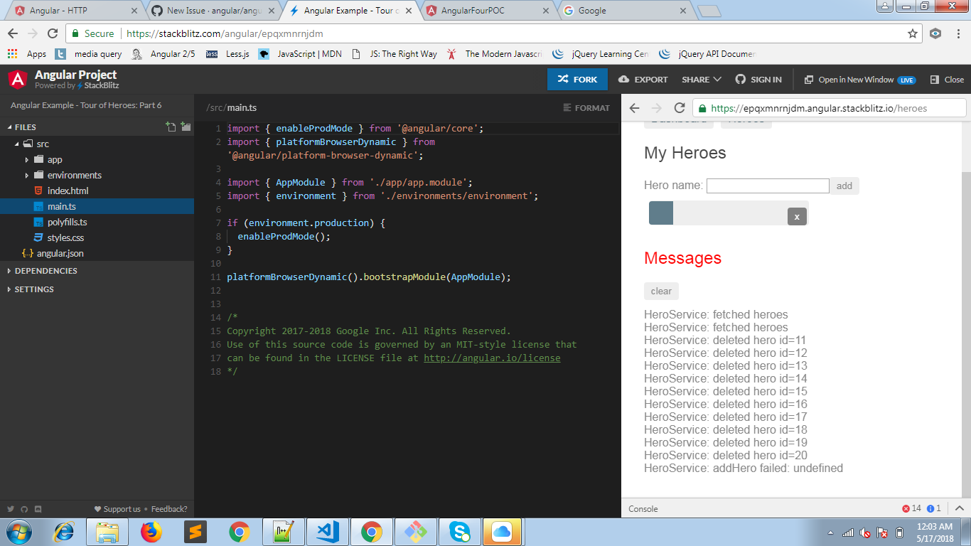 New Added Heroes Does Not Work As Expected · Issue 23945 · Angularangular · Github