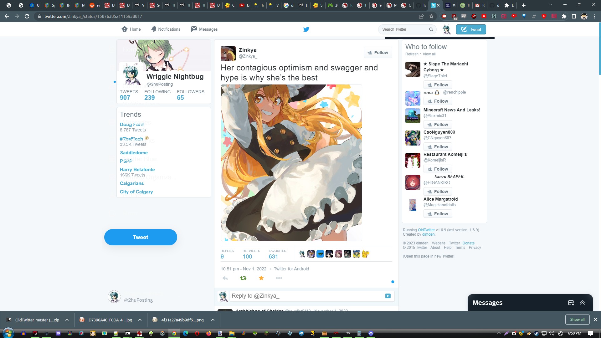 Site is COMPLETELY BROKEN. · Issue #65 · dimdenGD/OldTwitter · GitHub