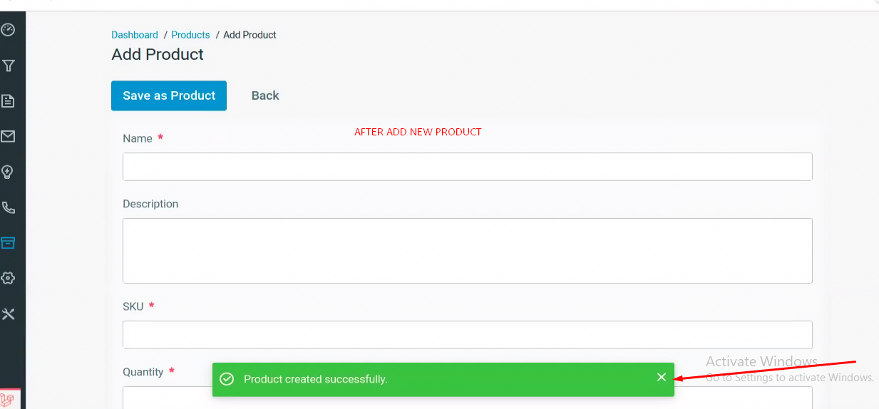 After Added A New Product The Page Should Be Redirect To Product List Page · Issue 175