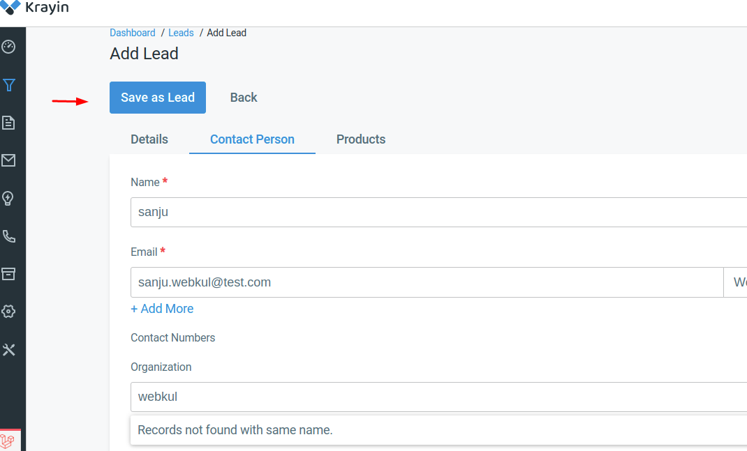 When we creating a new lead, Then after create lead it should be redirect to leads page · Issue ...