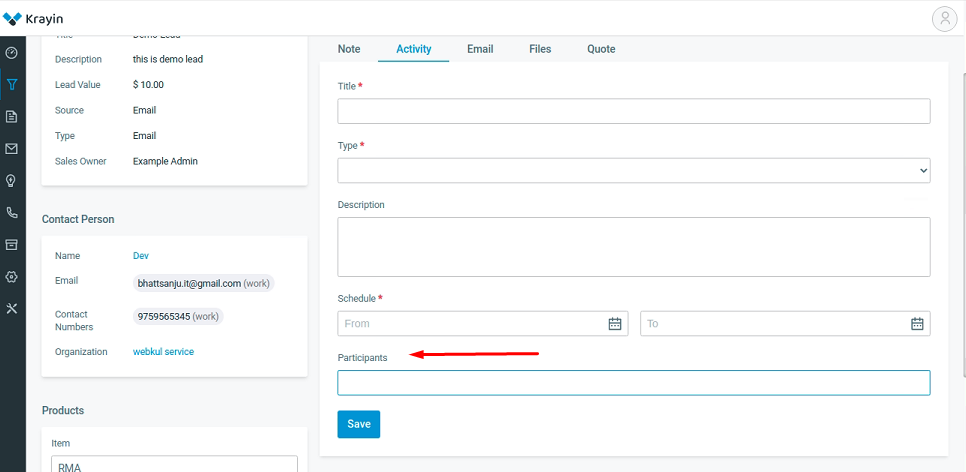 When the user trying to create/edit Activity. then there should be a suggestion in placeholder ...