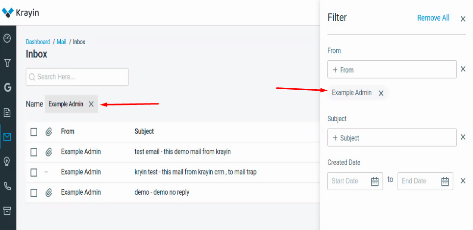 There should not be any exception. if user want to filter inbox mail. · Issue #352 · krayin ...