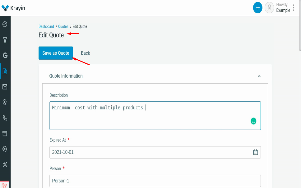 The page should be redirect into quote list after edit the quote · Issue #385 · krayin/laravel ...