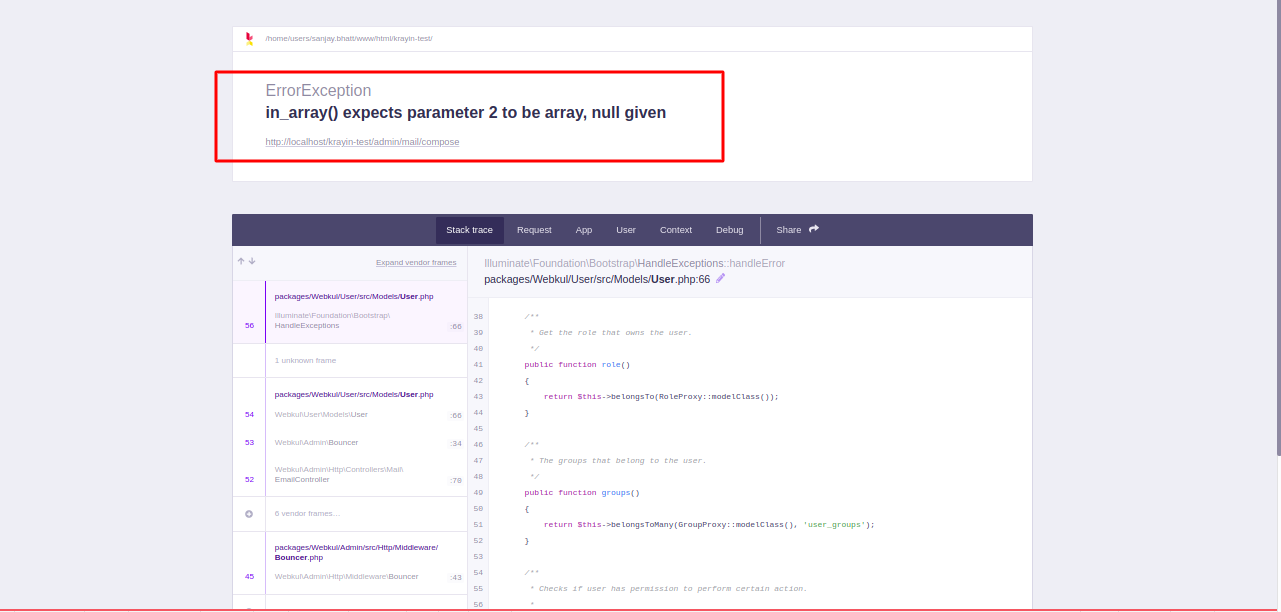 There should not be any exception when the user is trying to compose mail. · Issue #586 · krayin ...