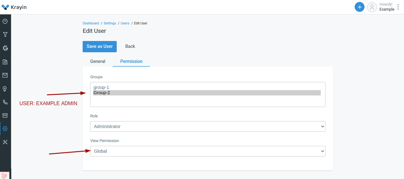 The user should not be able to view the admin's data if the user has group permission. · Issue ...
