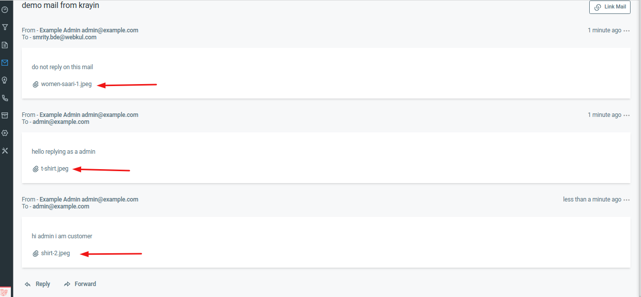 The attached file should be visible in the reply section if any. · Issue #638 · krayin/laravel ...