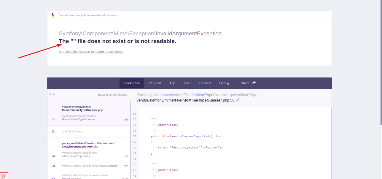 There should not be an exception if the user is attaching a zip file on mail. · Issue #740 ...